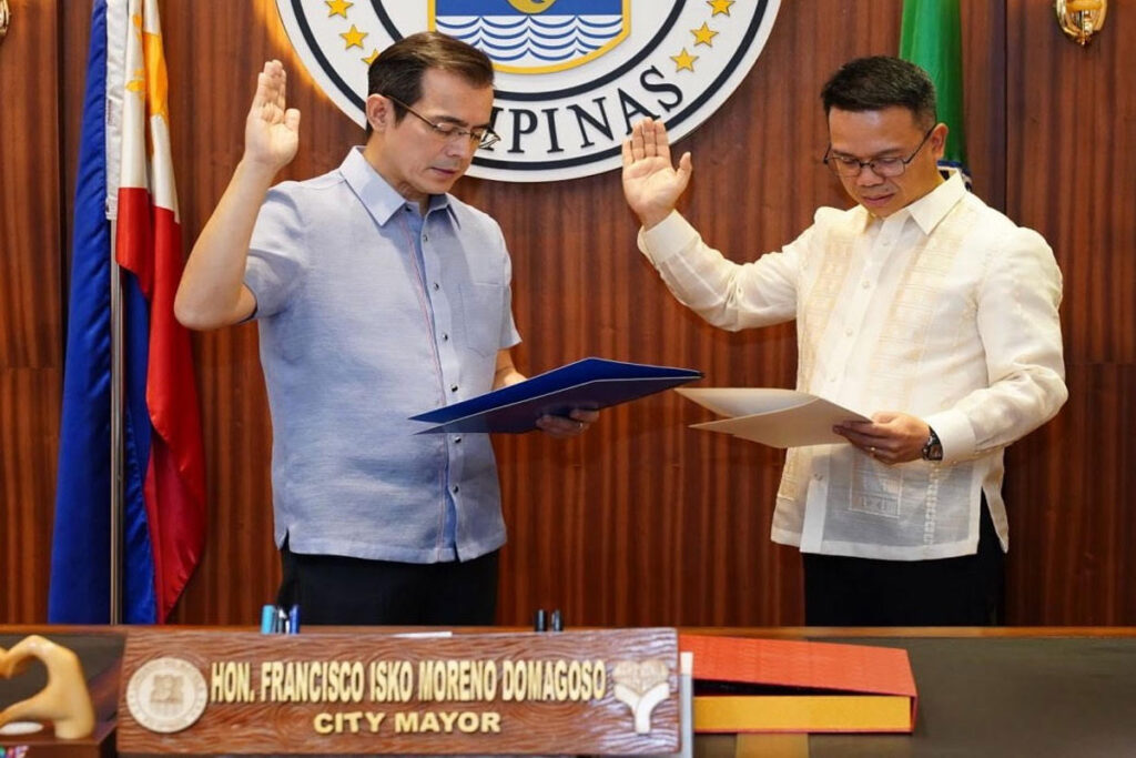 Bagong Manila treasurer nanumpa kay Mayor Isko - Peoples Taliba